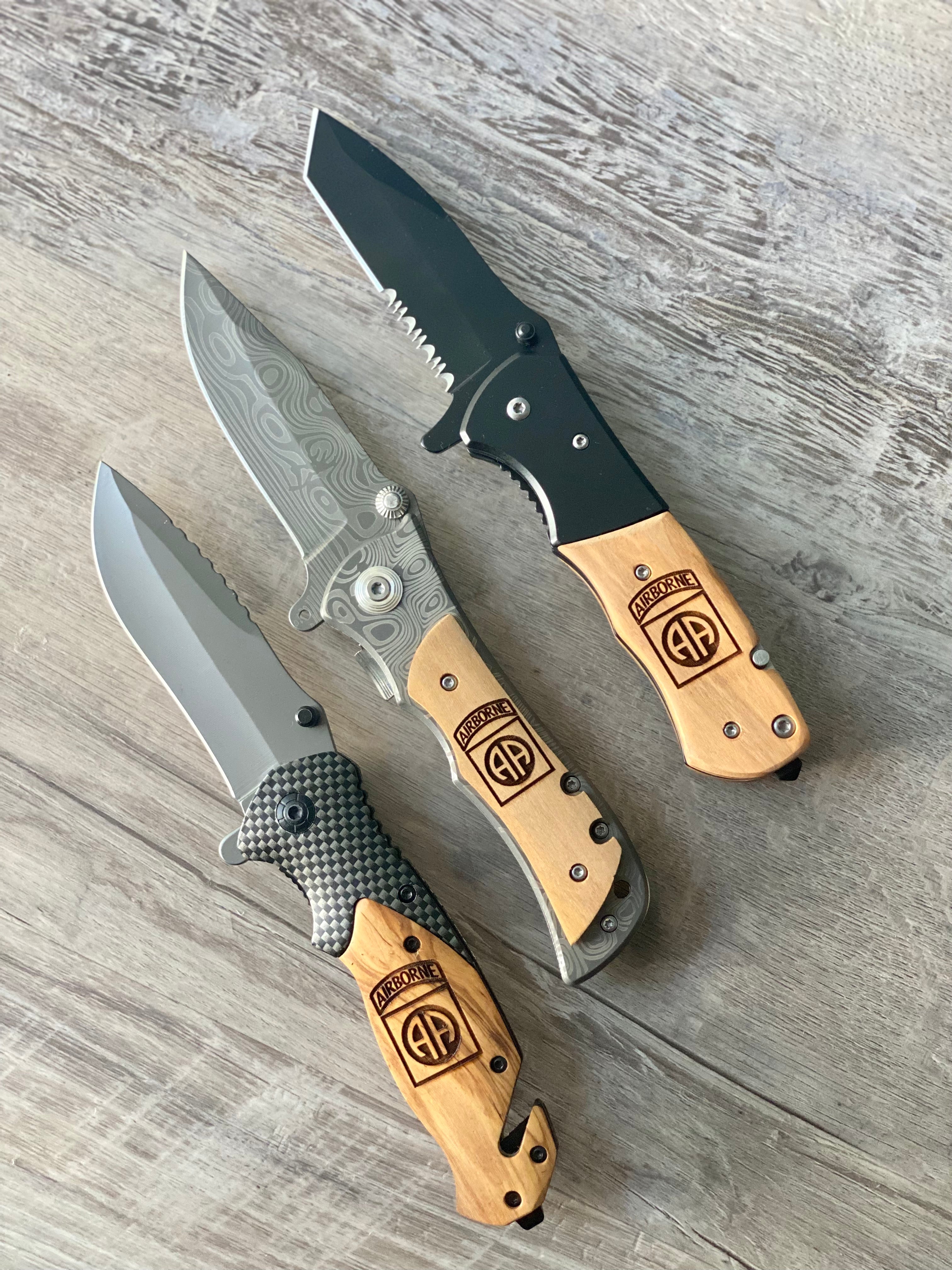 Personalized Pocket Knives – Pat's Rustic Woodworks
