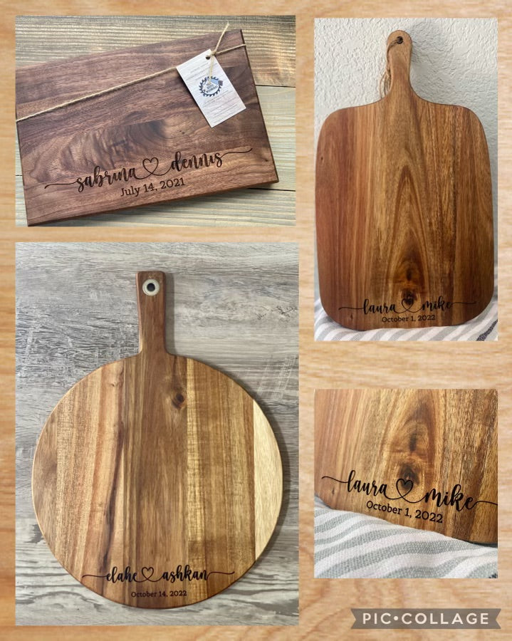 Personalized Cutting Boards and Charcuterie Boards – Pat's Rustic Woodworks